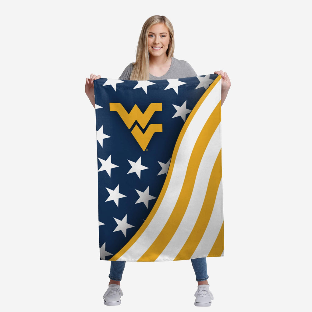 West Virginia Mountaineers Americana Vertical Flag FOCO