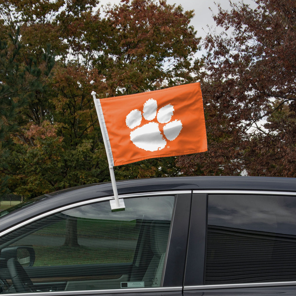 Clemson Tigers 2 Pack Solid Car Flag FOCO