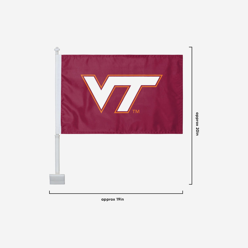 Virginia Tech Hokies 2 Pack Solid Car Flag FOCO