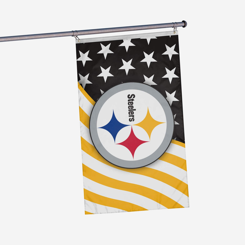 Pittsburgh Steelers Americana Horizontal Flag FOCO
