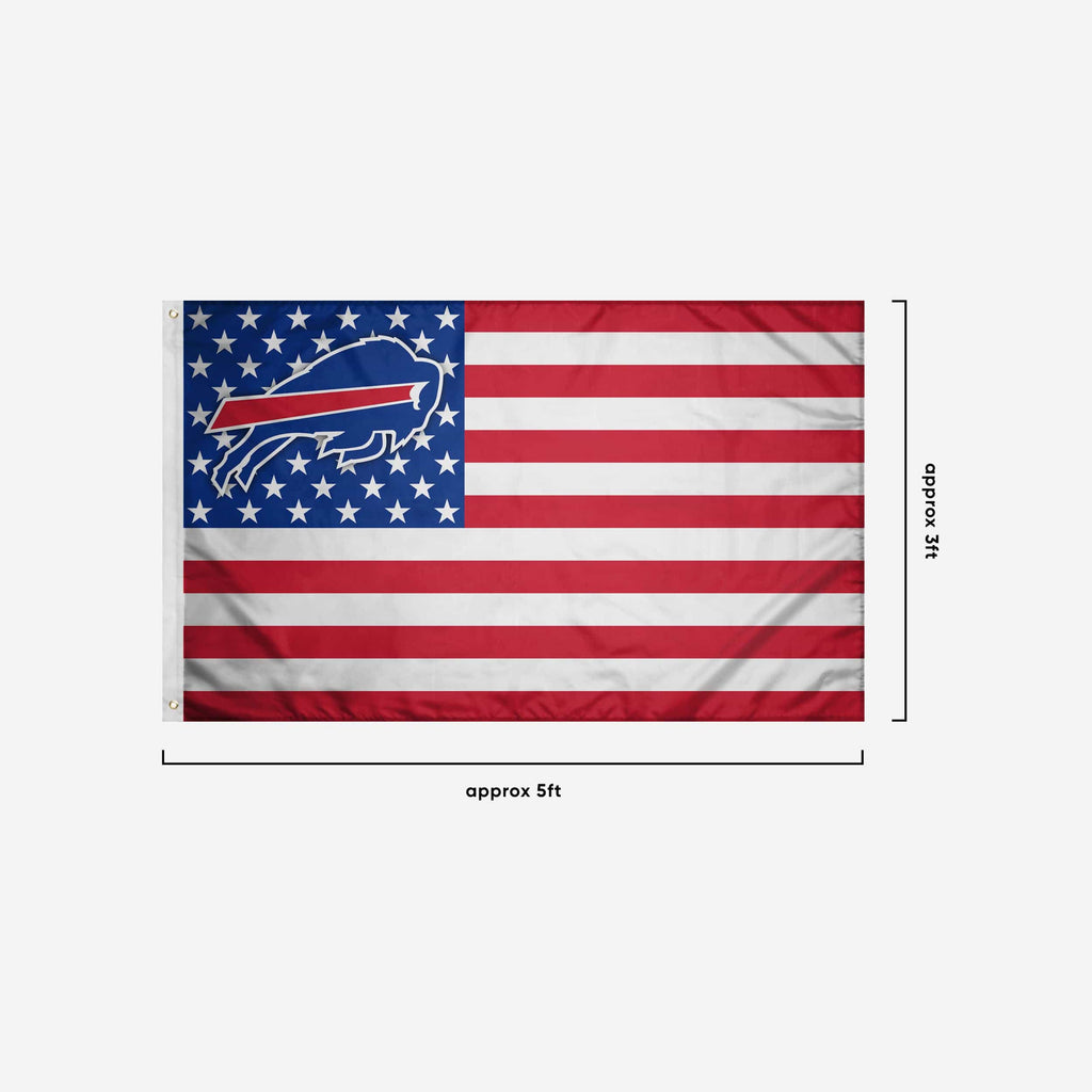Buffalo Bills American Stars Horizontal Flag FOCO
