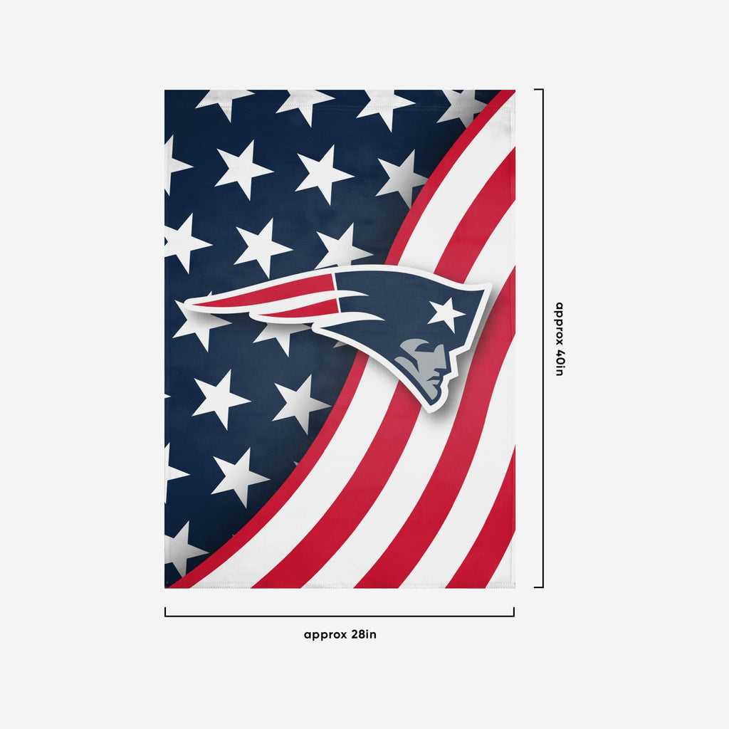 New England Patriots Americana Vertical Flag FOCO