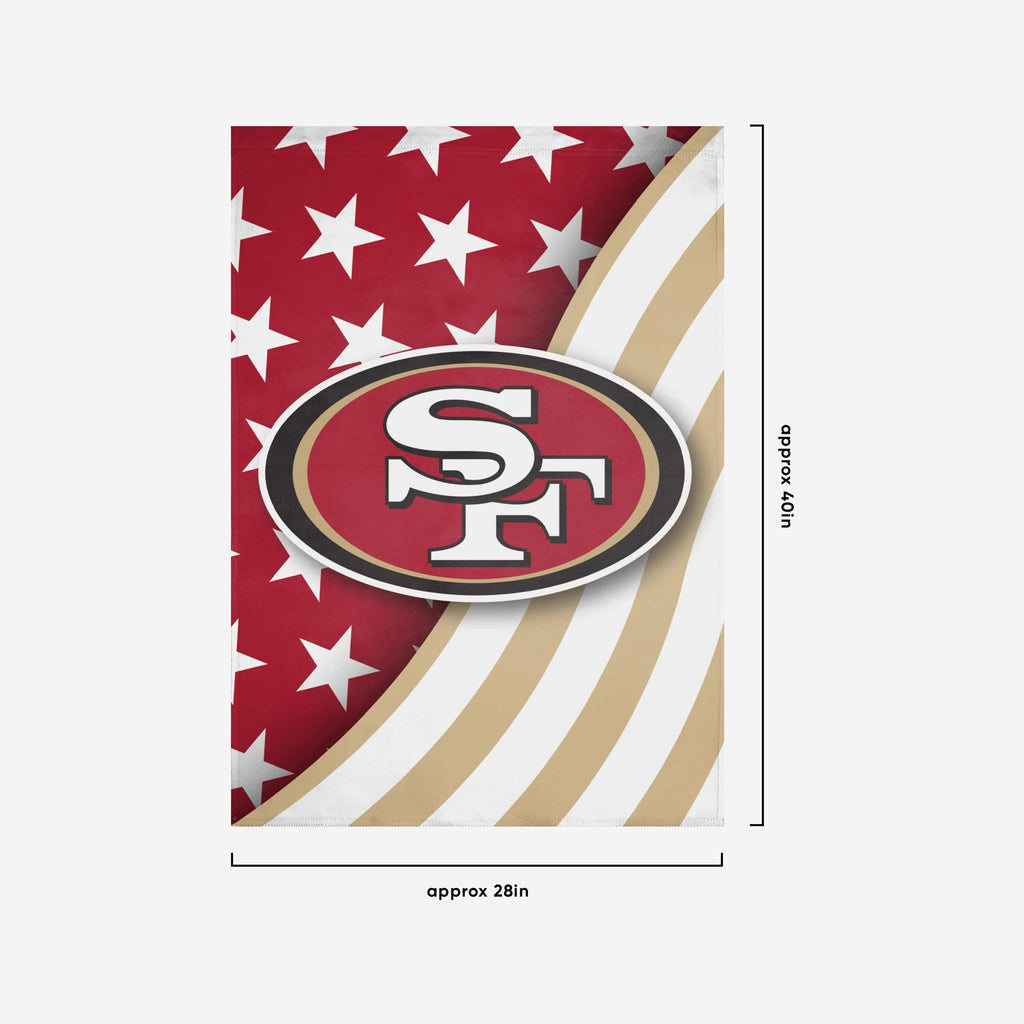 San Francisco 49ers Americana Vertical Flag FOCO