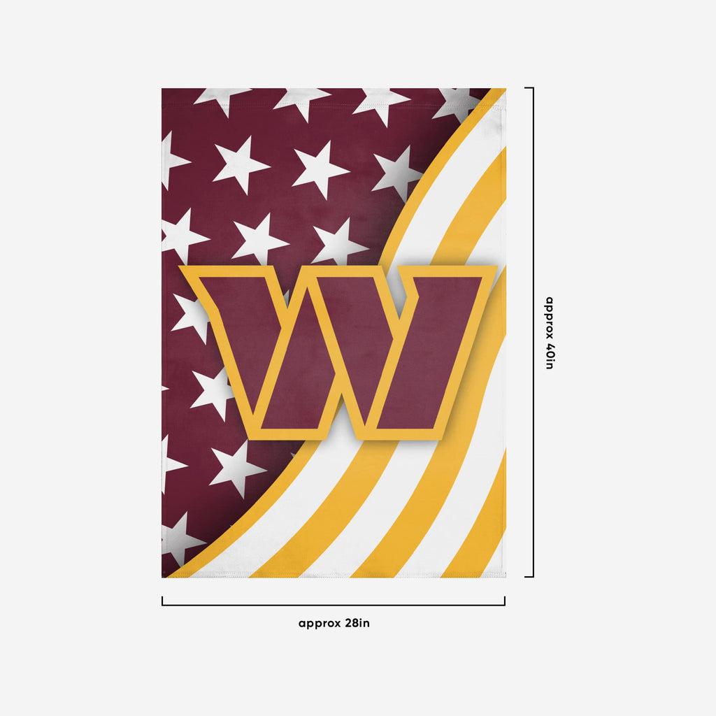 Washington Commanders Americana Vertical Flag FOCO