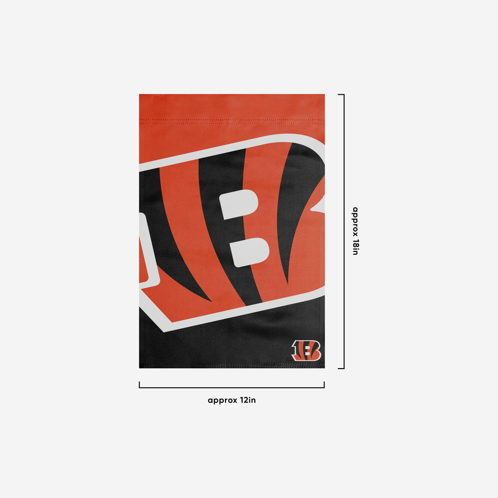 Cincinnati Bengals Colorblock Helmet Garden Flag FOCO