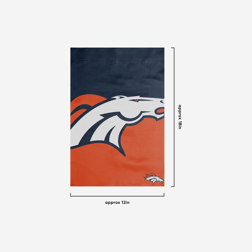 Denver Broncos Colorblock Helmet Garden Flag FOCO