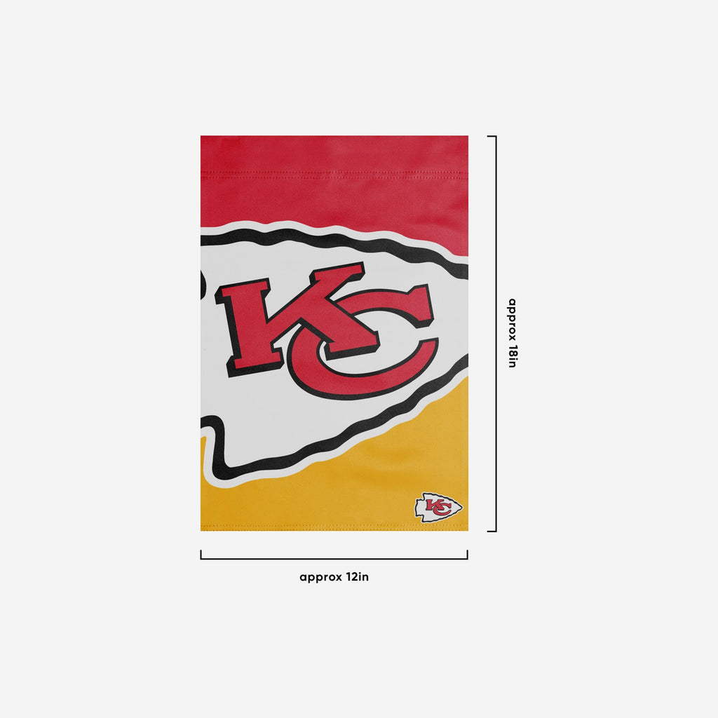 Kansas City Chiefs Colorblock Helmet Garden Flag FOCO