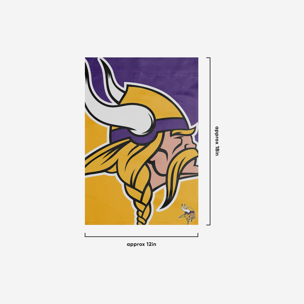 Minnesota Vikings Colorblock Helmet Garden Flag FOCO