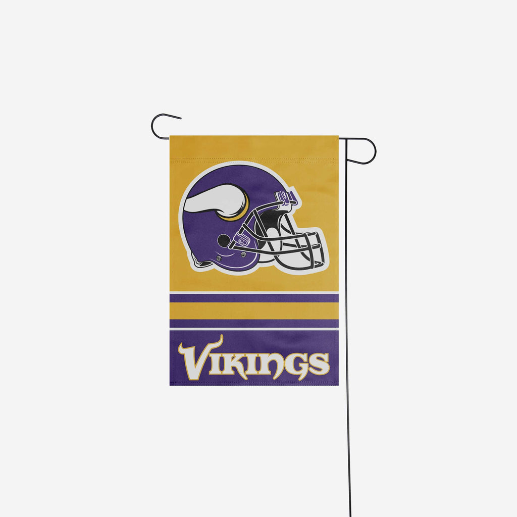 Minnesota Vikings Colorblock Helmet Garden Flag FOCO