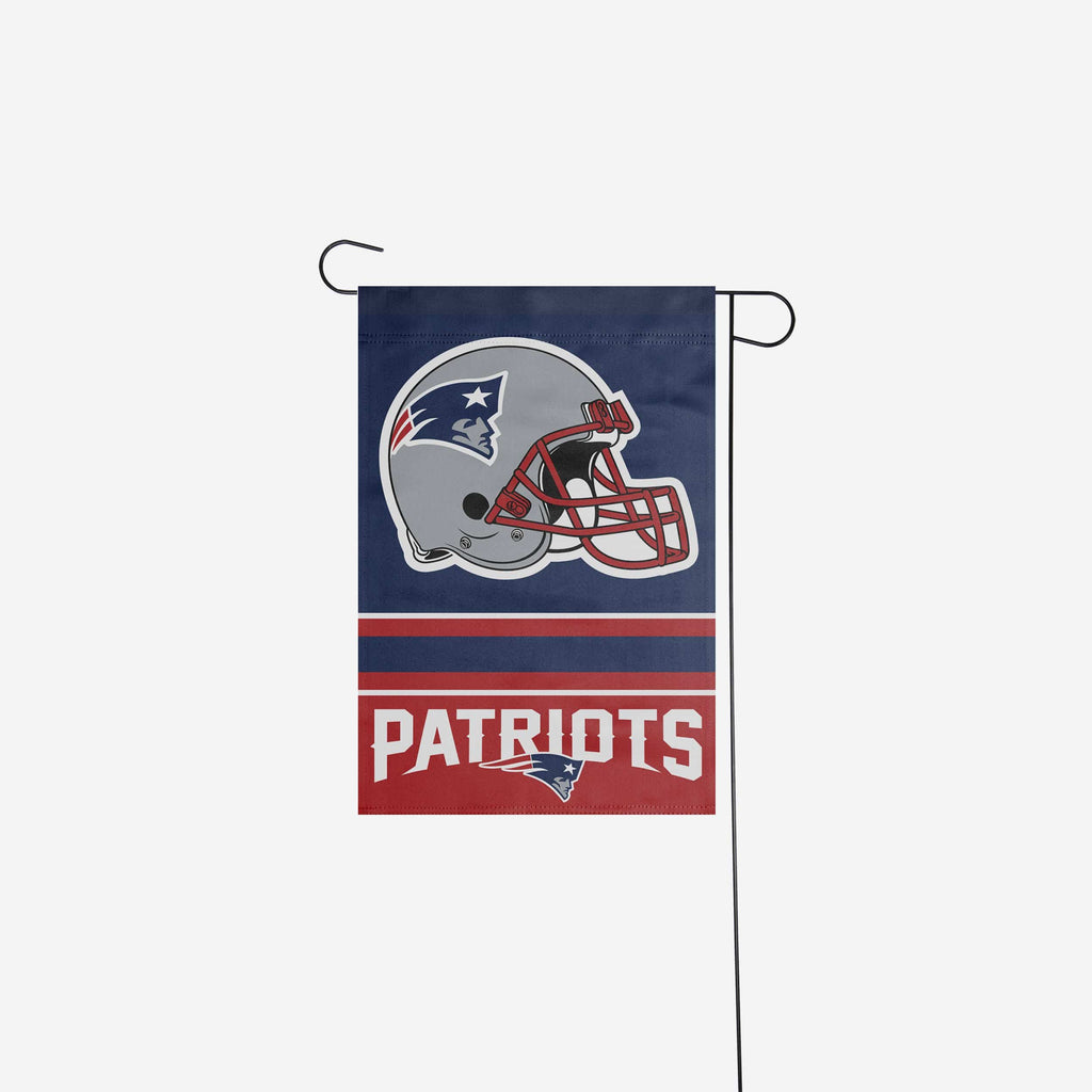 New England Patriots Colorblock Helmet Garden Flag FOCO