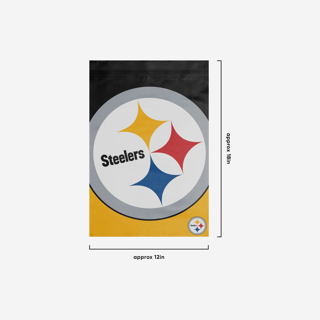 Pittsburgh Steelers Colorblock Helmet Garden Flag FOCO