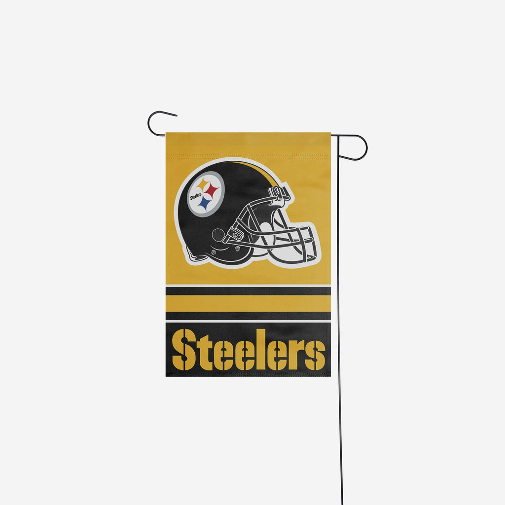 Pittsburgh Steelers Colorblock Helmet Garden Flag FOCO