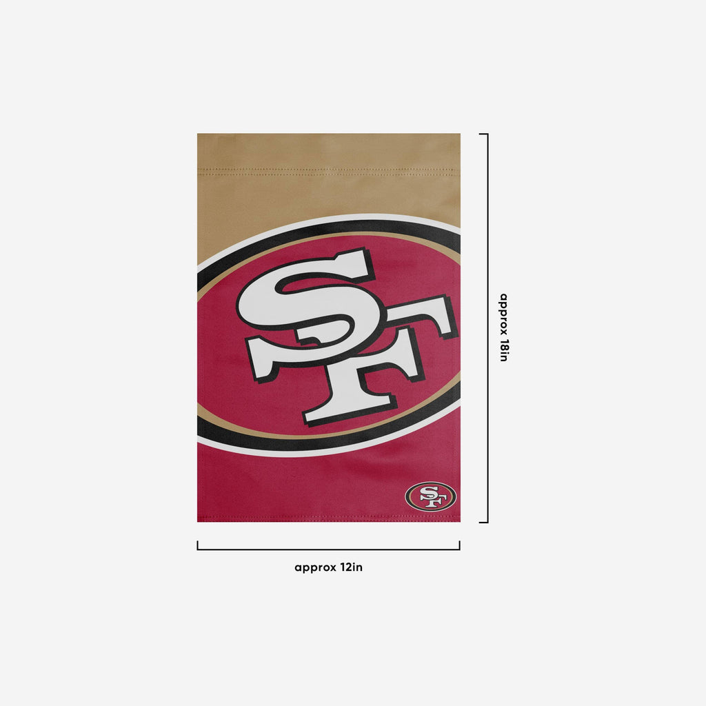 San Francisco 49ers Colorblock Helmet Garden Flag FOCO