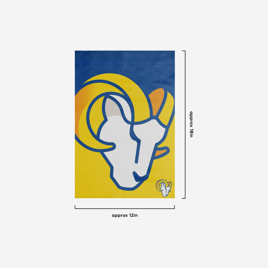 Los Angeles Rams Colorblock Helmet Garden Flag FOCO