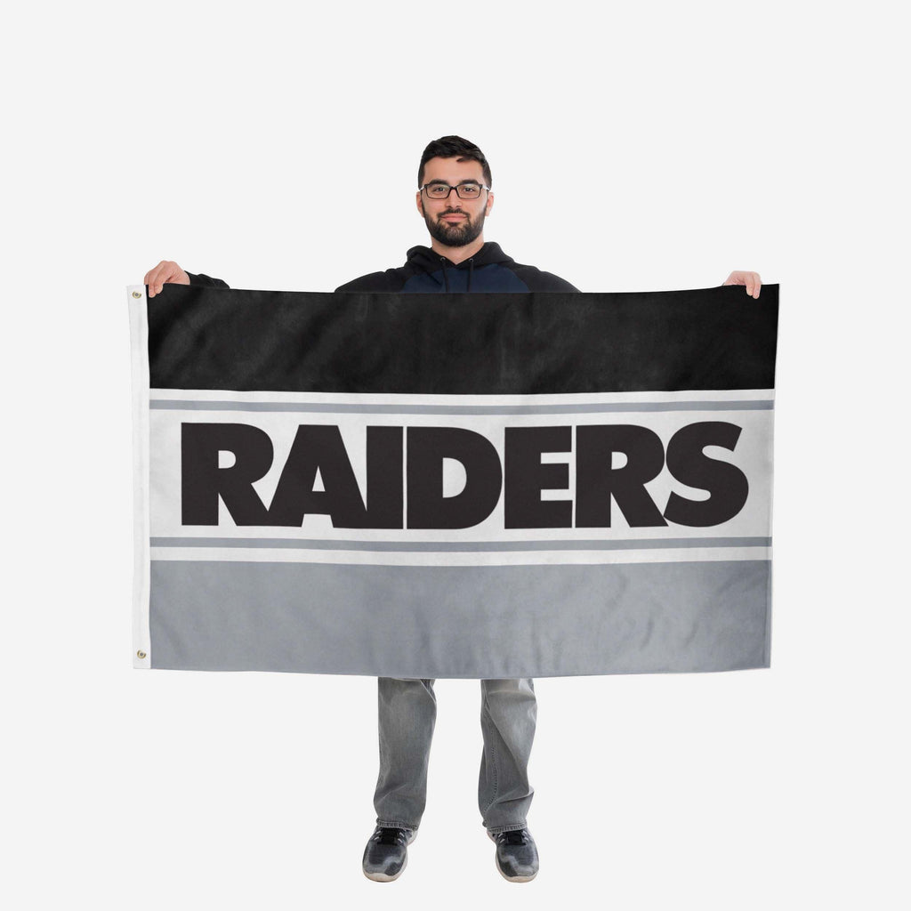 Las Vegas Raiders Horizontal Flag FOCO