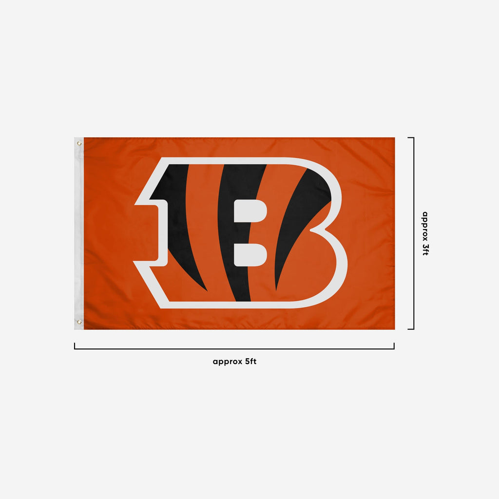 Cincinnati Bengals Solid Horizontal Flag FOCO
