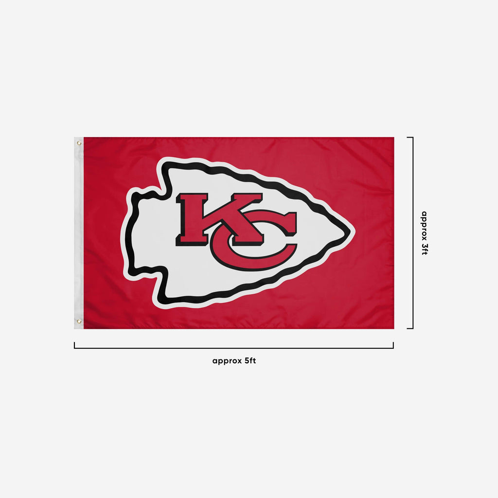 Kansas City Chiefs Solid Horizontal Flag FOCO