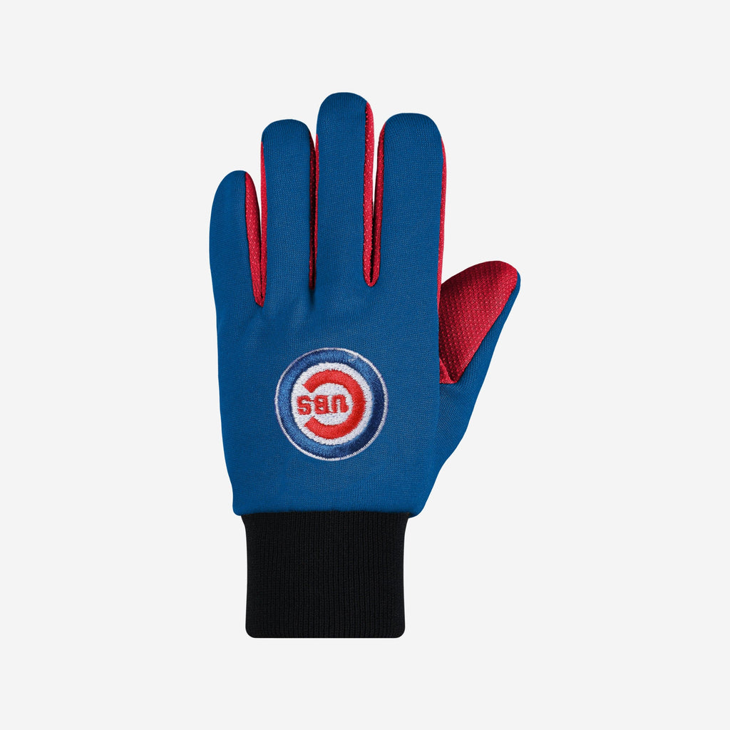 Chicago Cubs Colored Palm Utility Gloves FOCO