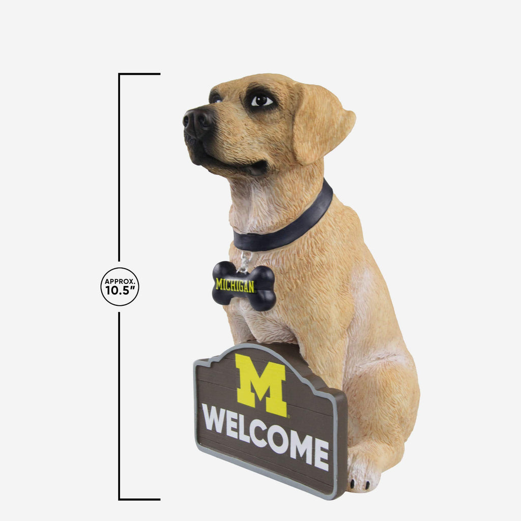 Michigan Wolverines Yellow Labrador Statue FOCO