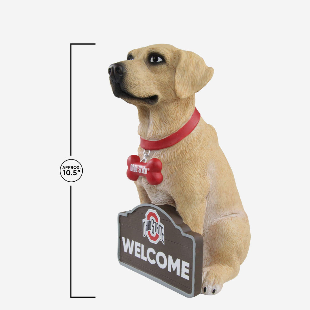 Ohio State Buckeyes Yellow Labrador Statue FOCO
