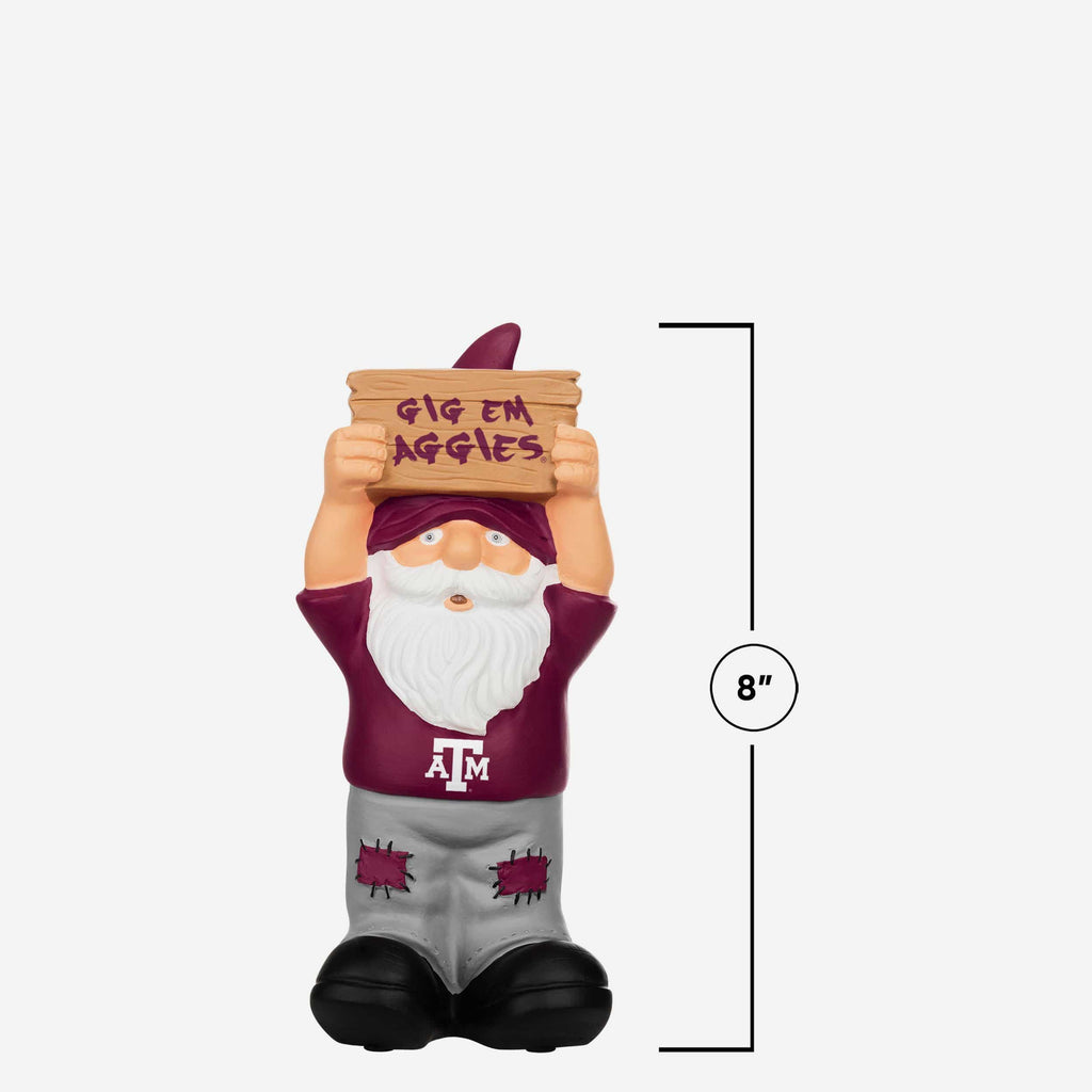 Texas A&M Aggies Slogan Sign Mini Gnome FOCO