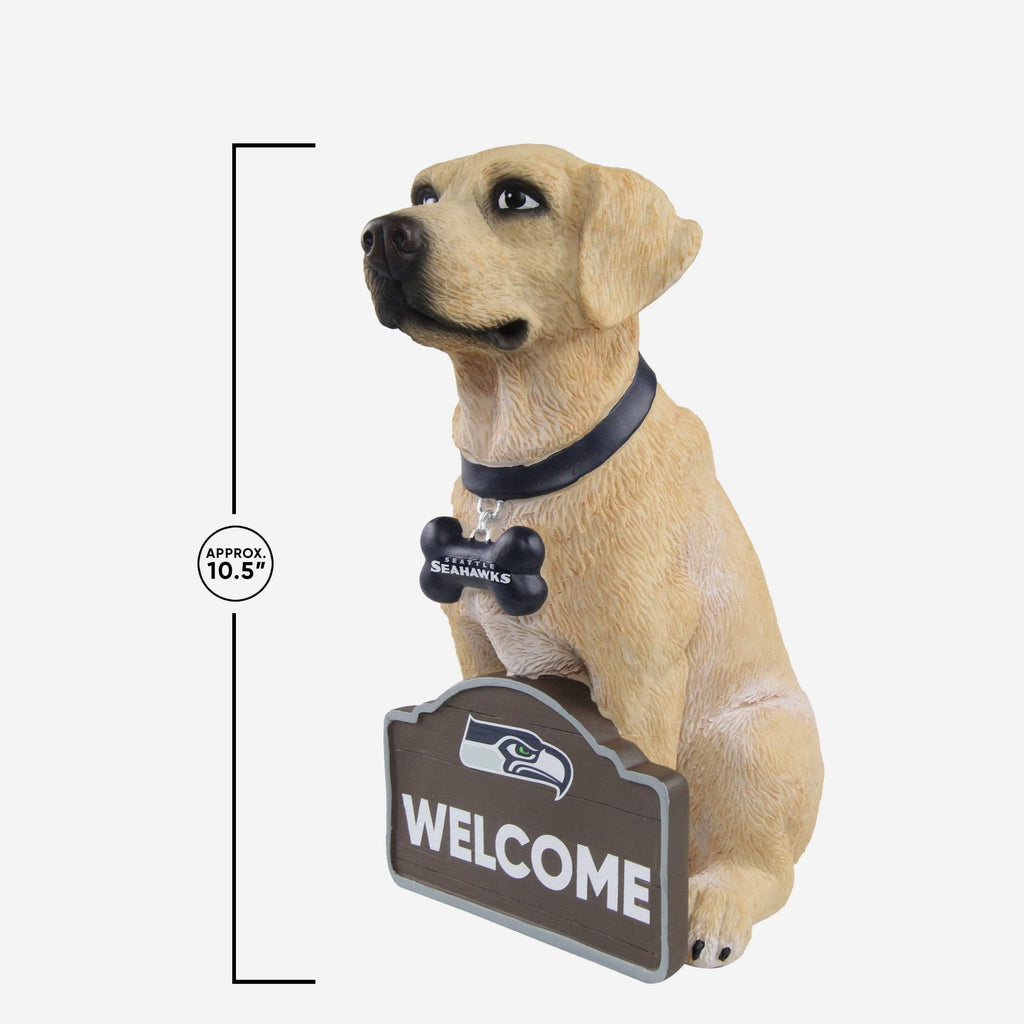 Seattle Seahawks Yellow Labrador Statue FOCO