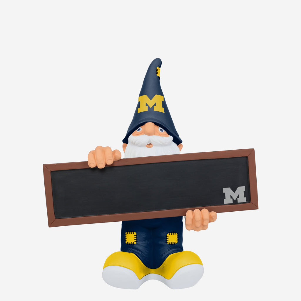 Michigan Wolverines Chalkboard Sign Gnome FOCO
