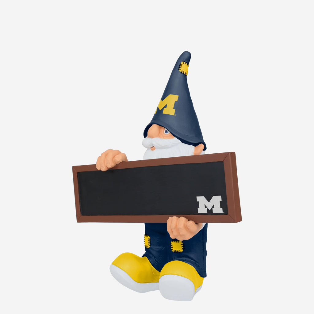 Michigan Wolverines Chalkboard Sign Gnome FOCO