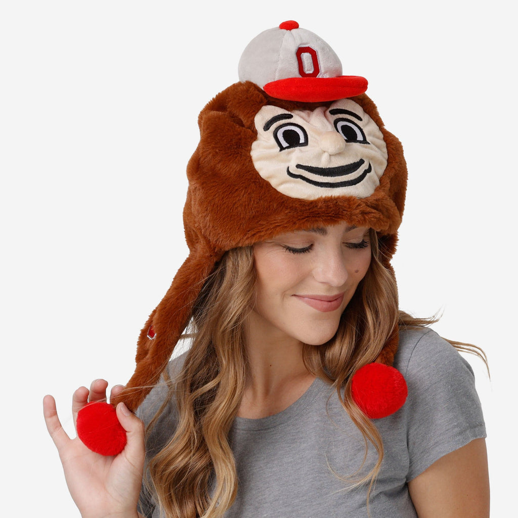 Brutus Buckeye Ohio State Buckeyes Mascot Plush Hat FOCO