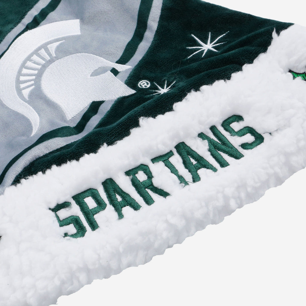 Michigan State Spartans High End Santa Hat FOCO