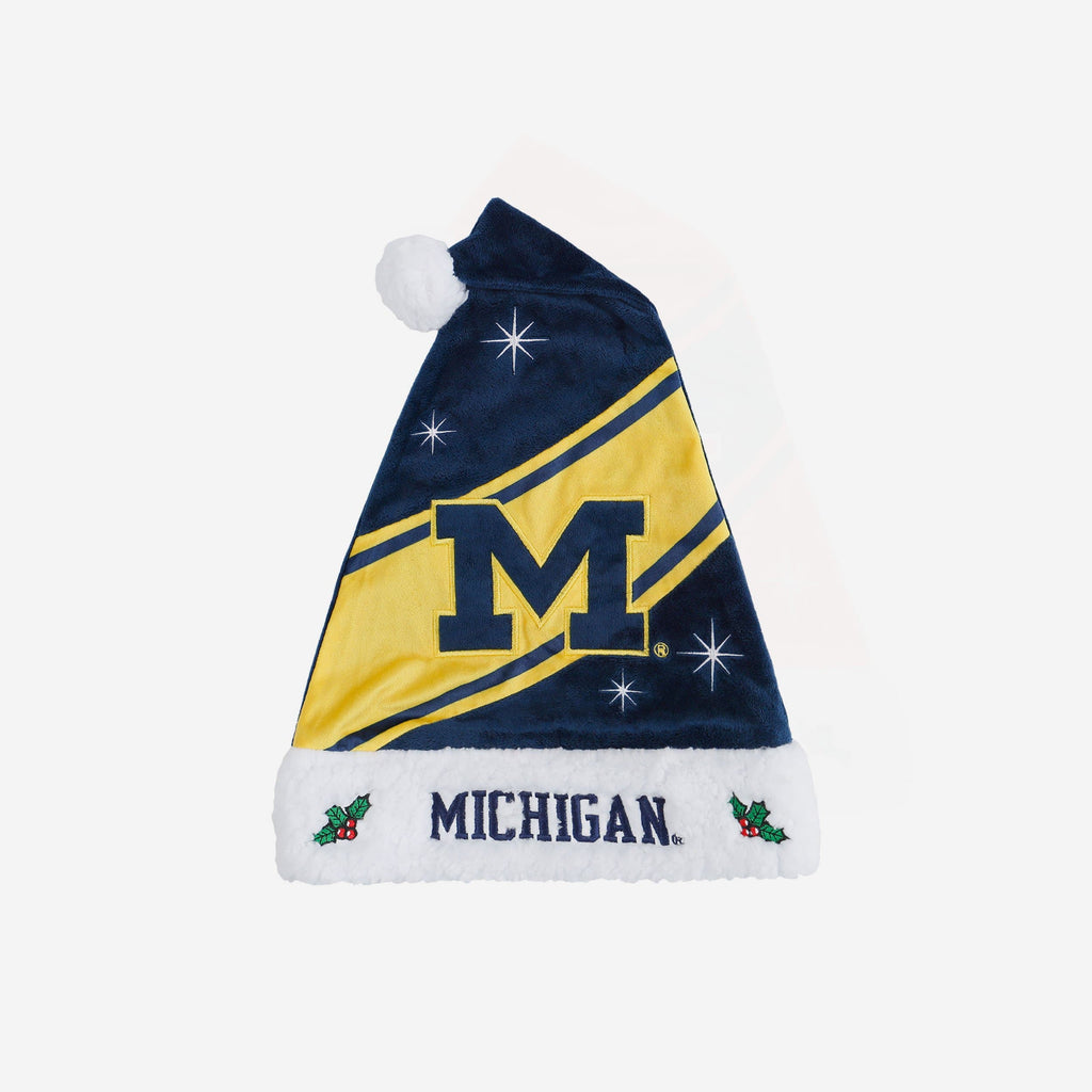 Michigan Wolverines High End Santa Hat FOCO