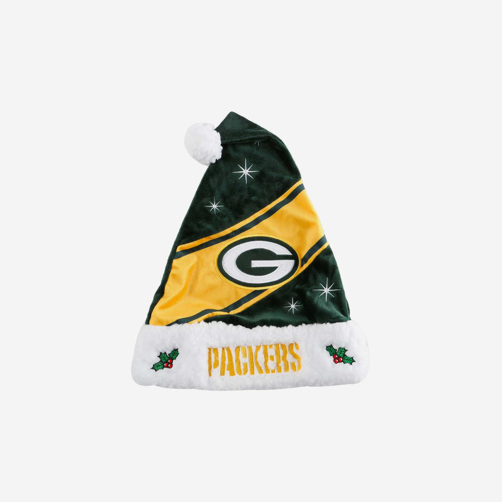 Green Bay Packers High End Santa Hat FOCO