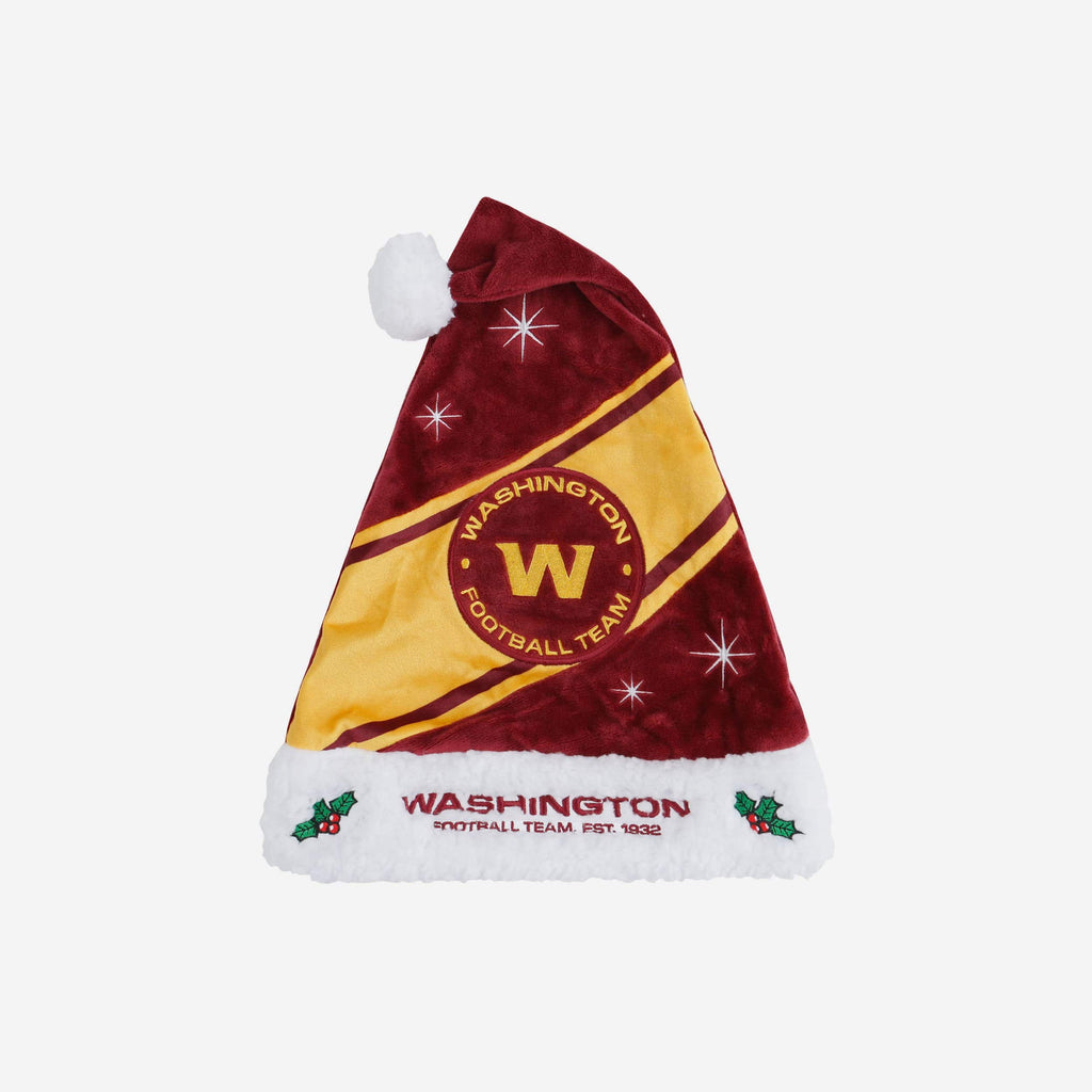 Washington Commanders Original High End Santa Hat FOCO