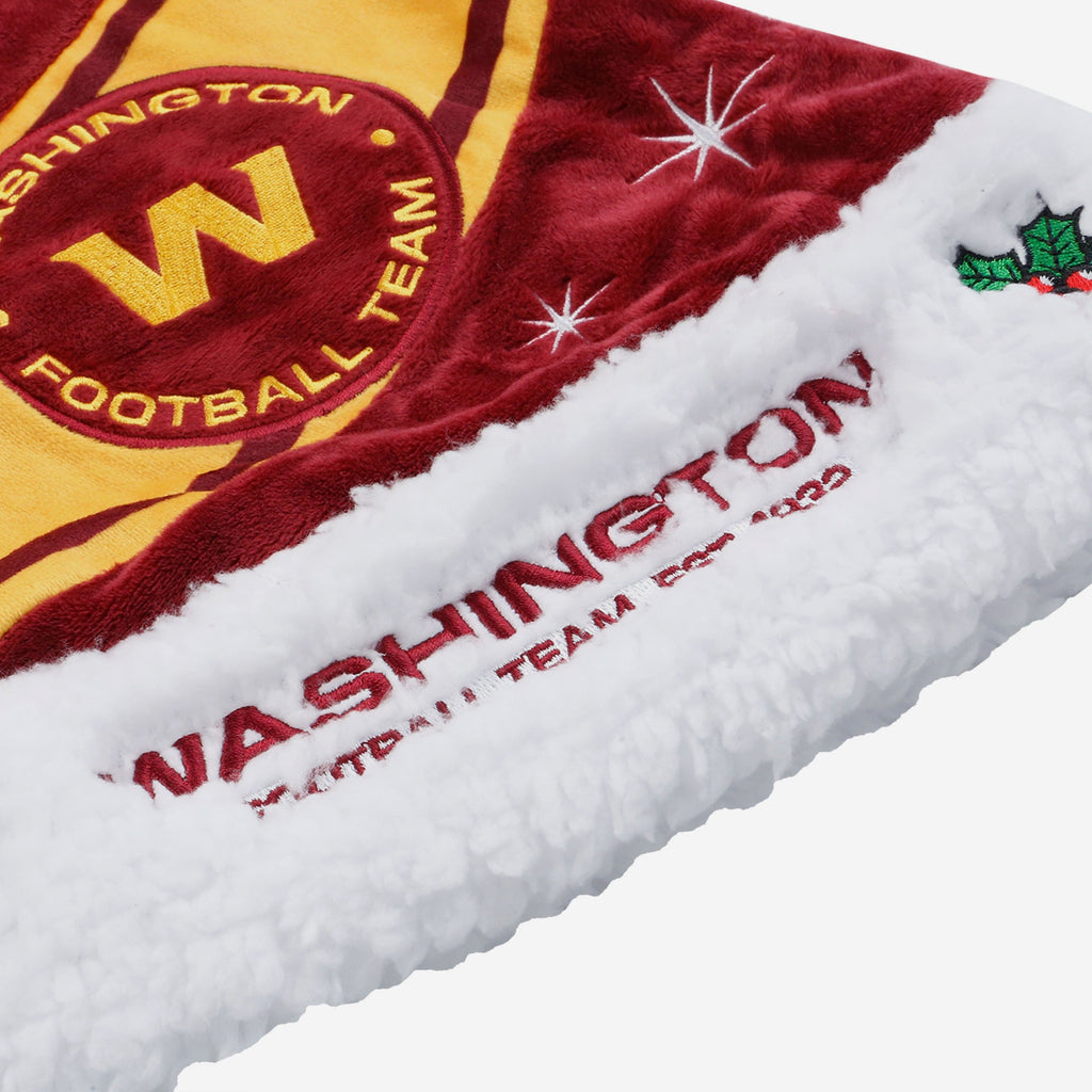 Washington Commanders Original High End Santa Hat FOCO
