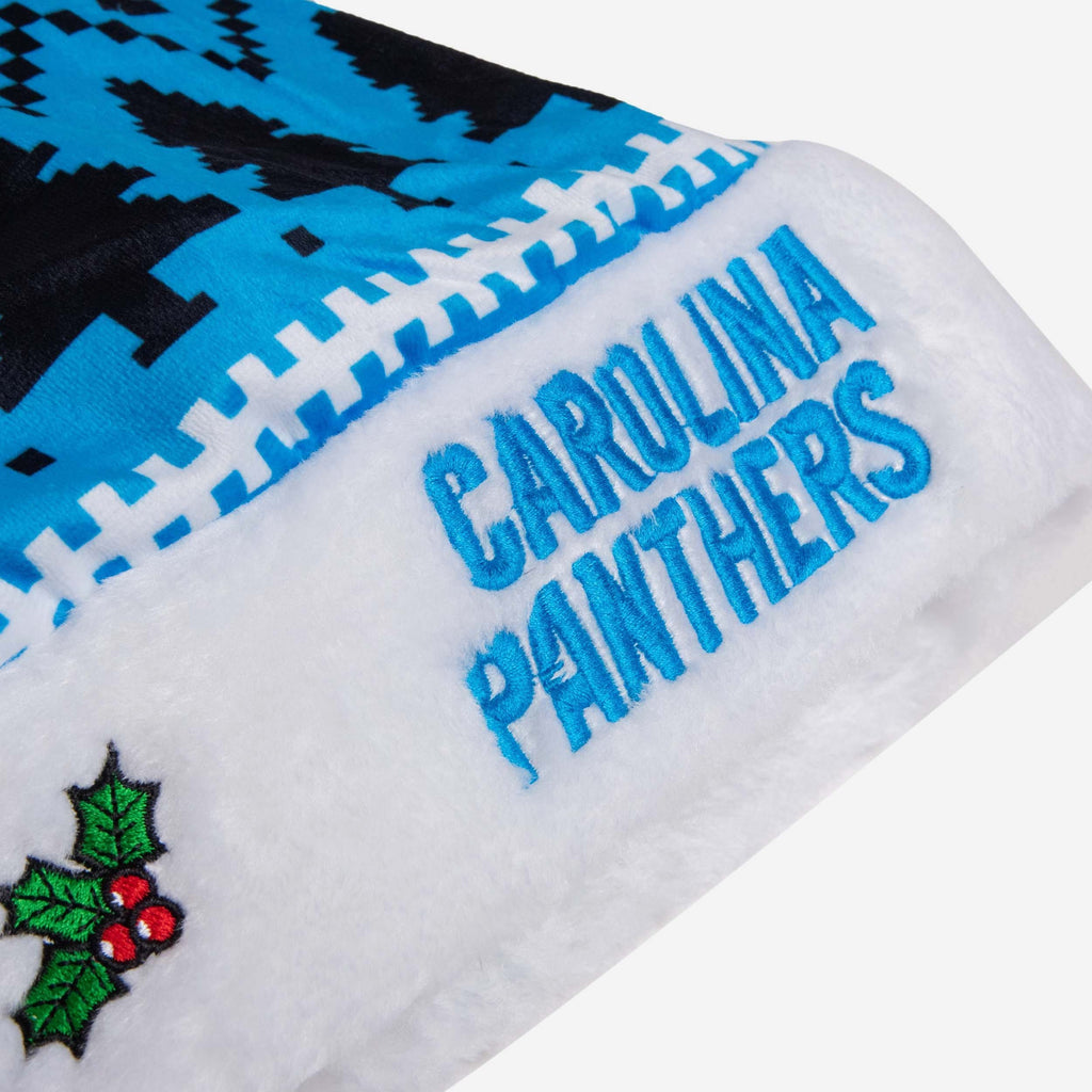 Carolina Panthers Family Holiday Santa Hat FOCO