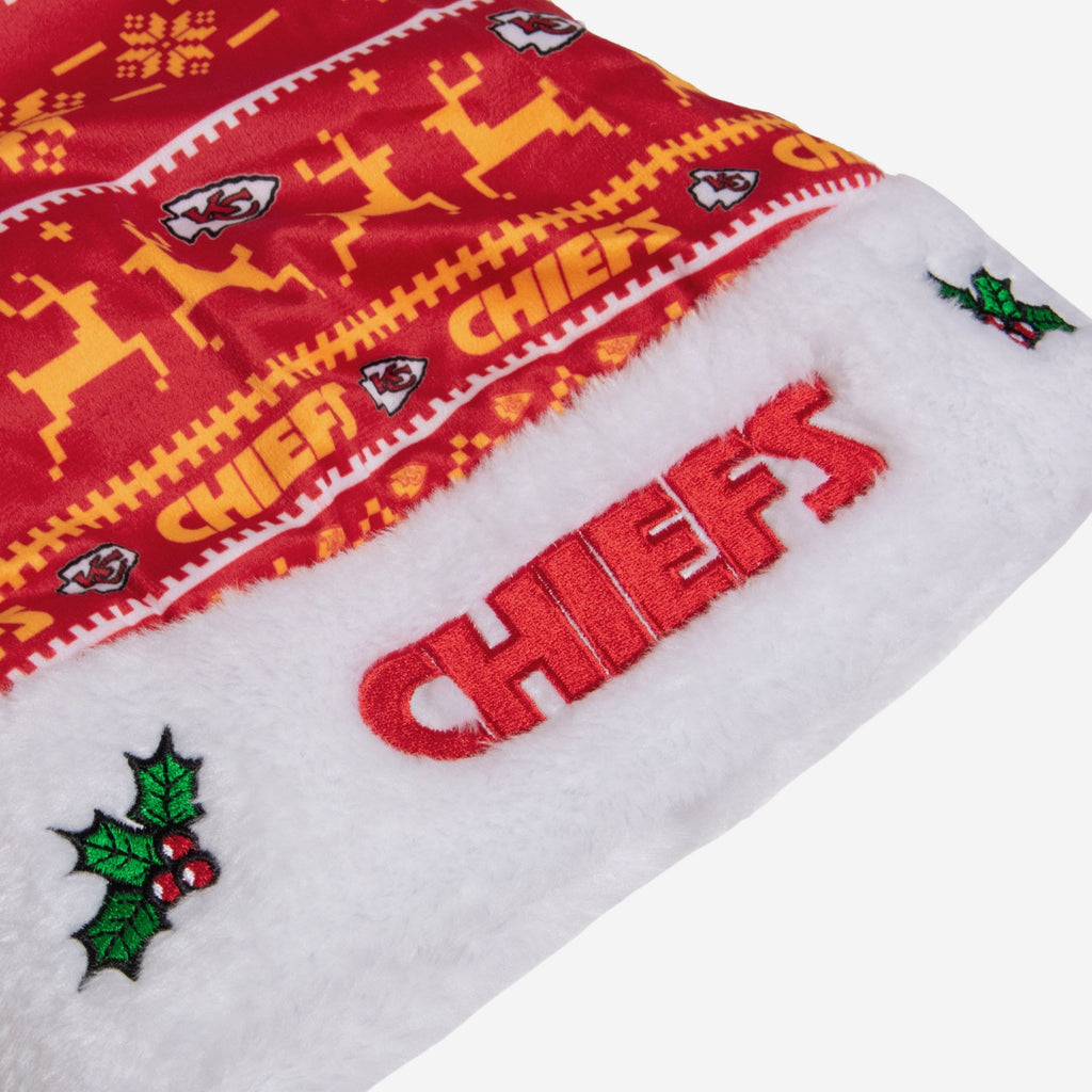Kansas City Chiefs Family Holiday Santa Hat FOCO