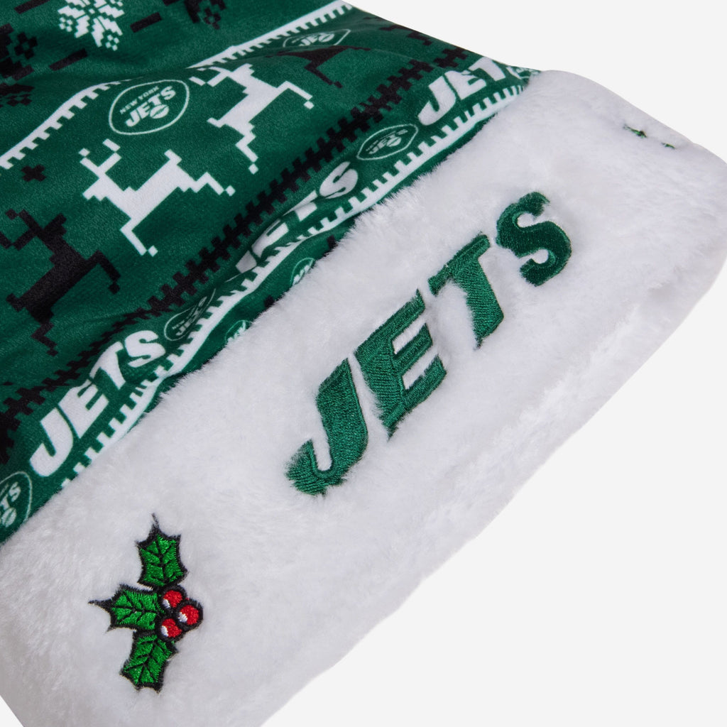 New York Jets Family Holiday Santa Hat FOCO