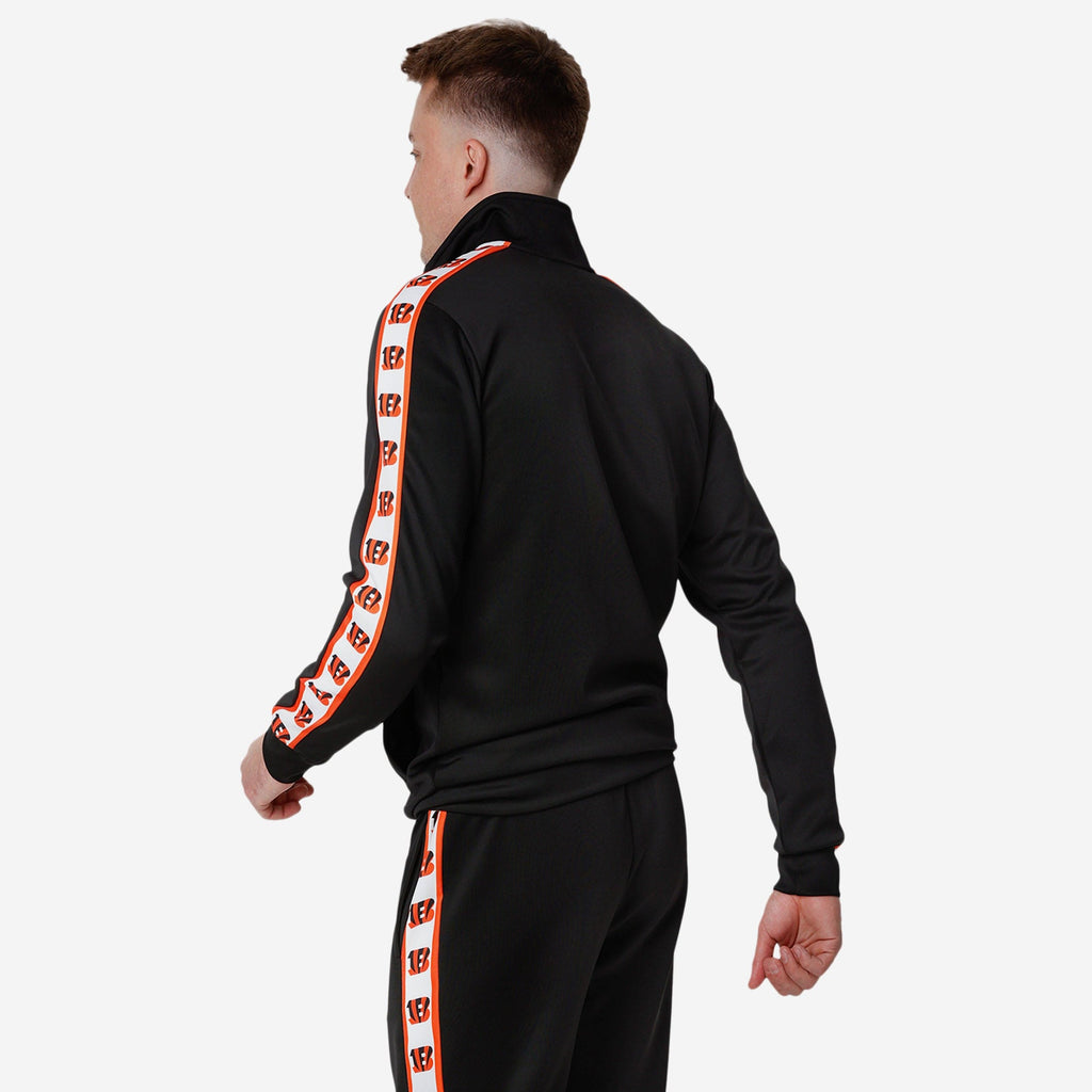 Cincinnati Bengals Stripe Logo Track Jacket FOCO