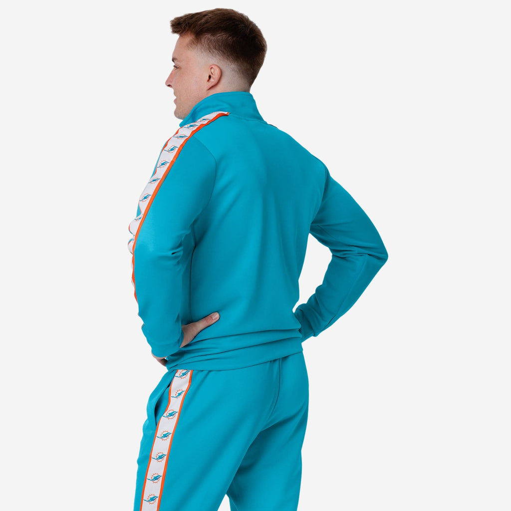 Miami Dolphins Stripe Logo Track Jacket FOCO