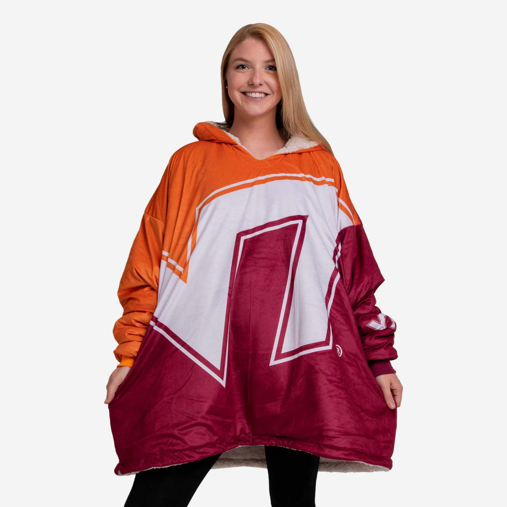 Virginia Tech Hokies Reversible Colorblock Hoodeez FOCO