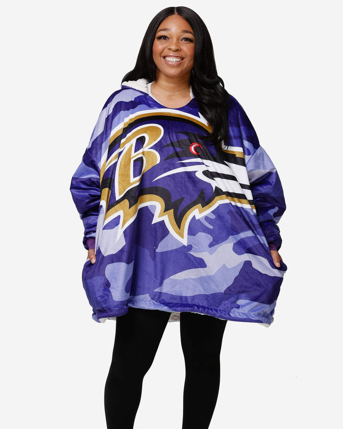 Baltimore Ravens Reversible Team Color Camo Hoodeez FOCO