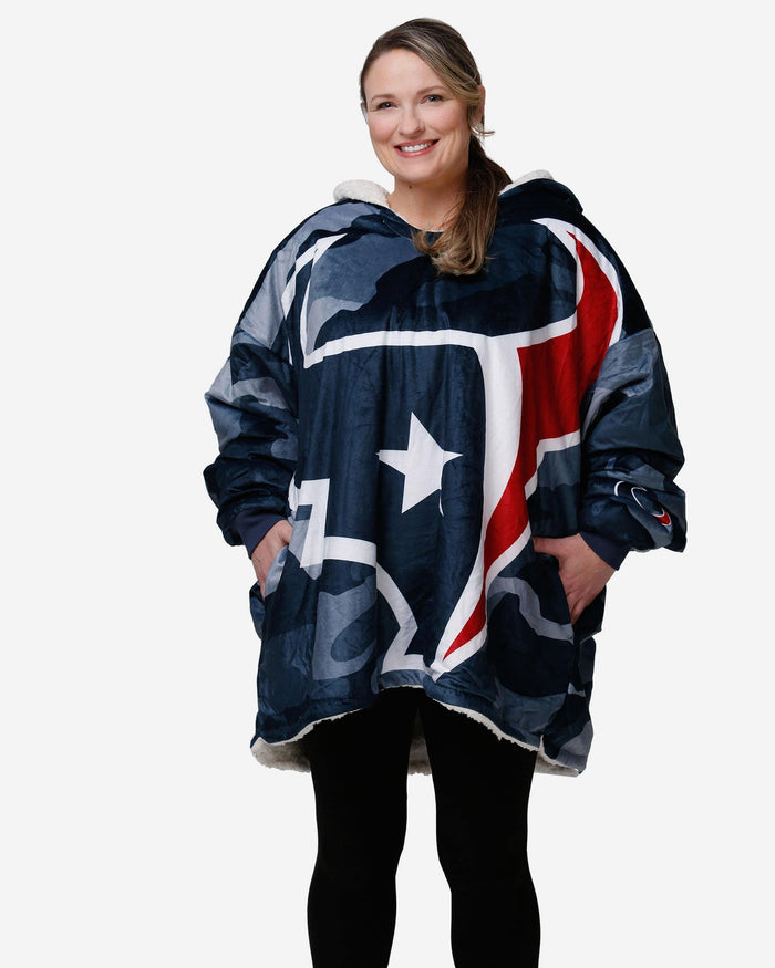 Houston Texans Reversible Team Color Camo Hoodeez FOCO