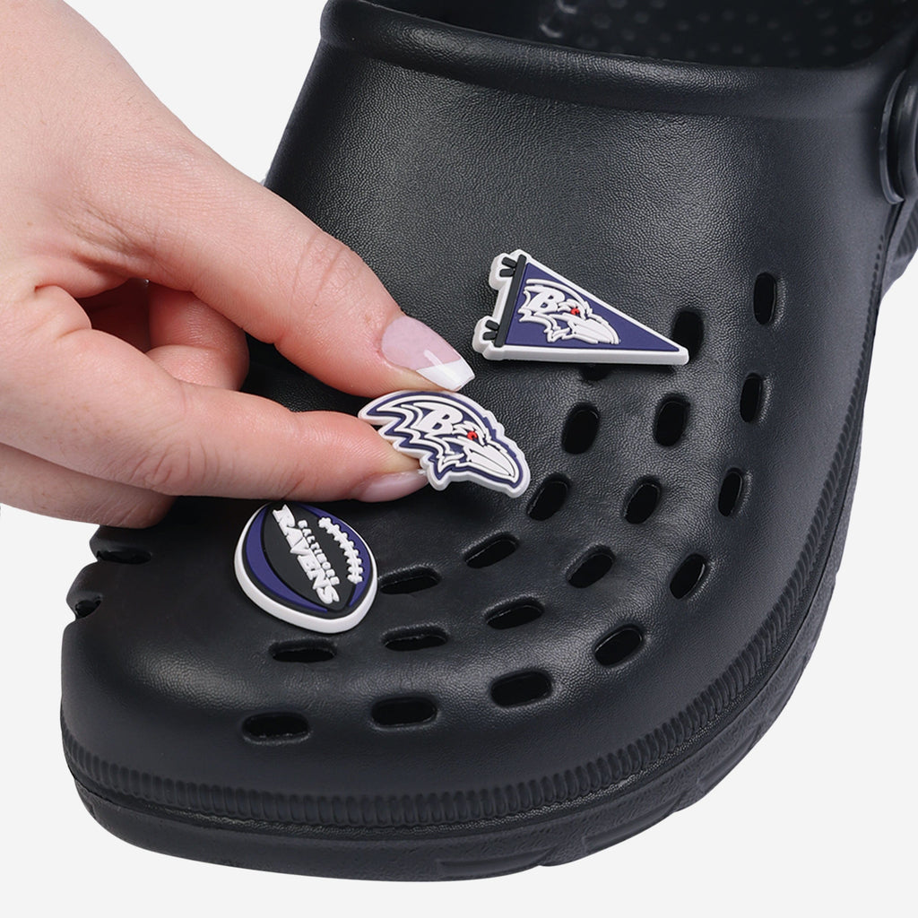 Baltimore Ravens 6 Pack Team Clog Charms FOCO