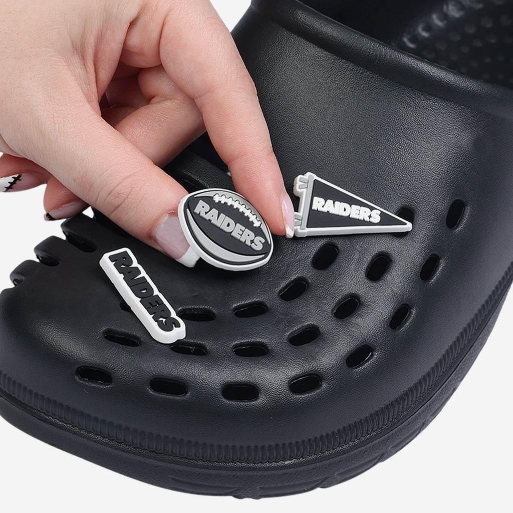 Las Vegas Raiders 6 Pack Team Clog Charms FOCO
