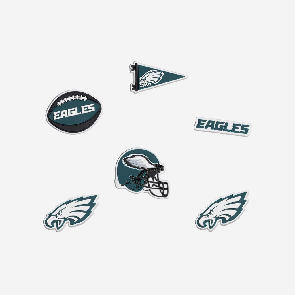 Philadelphia Eagles 6 Pack Team Clog Charms FOCO