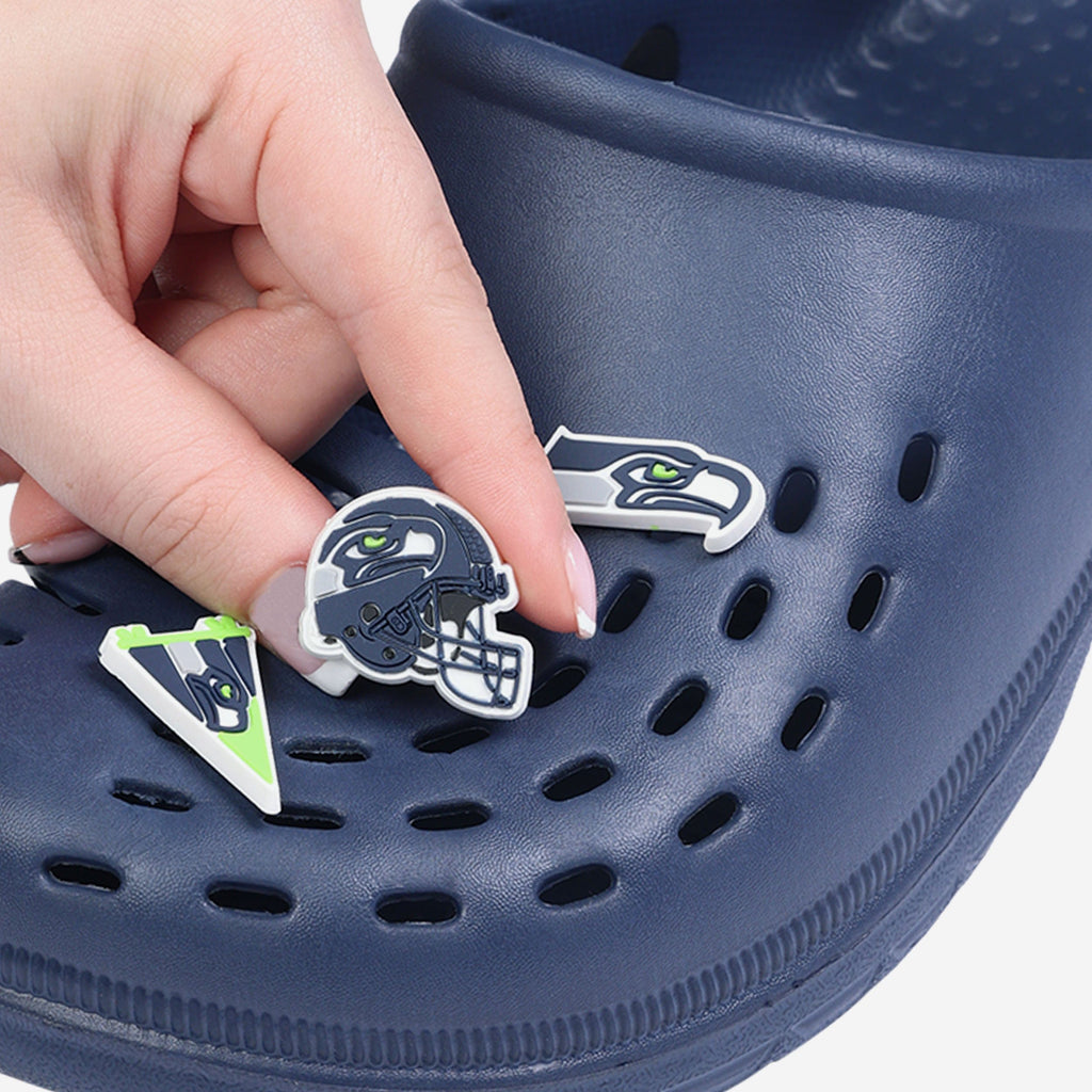 Seattle Seahawks 6 Pack Team Clog Charms FOCO