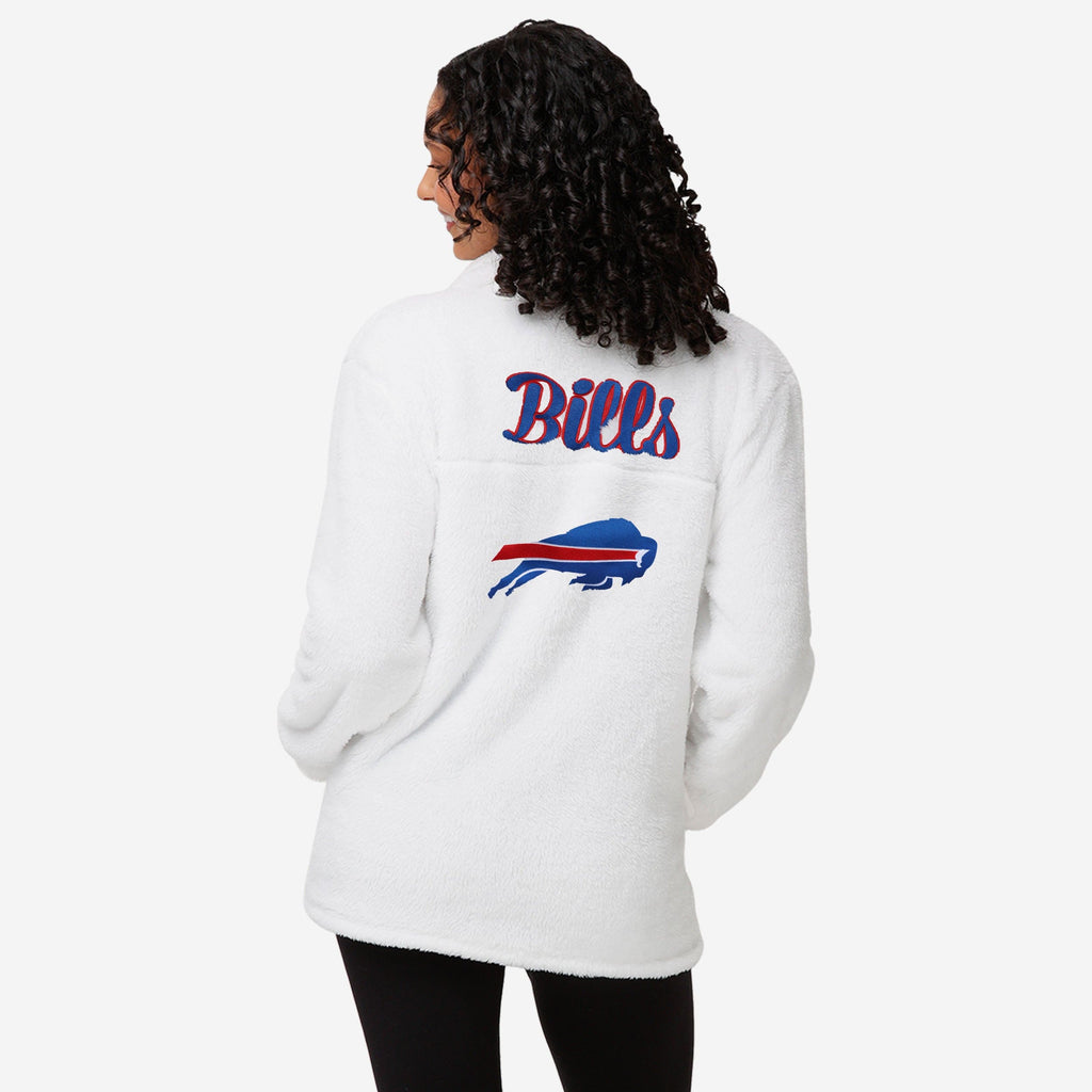 Buffalo Bills Womens White Sherpa Jacket FOCO