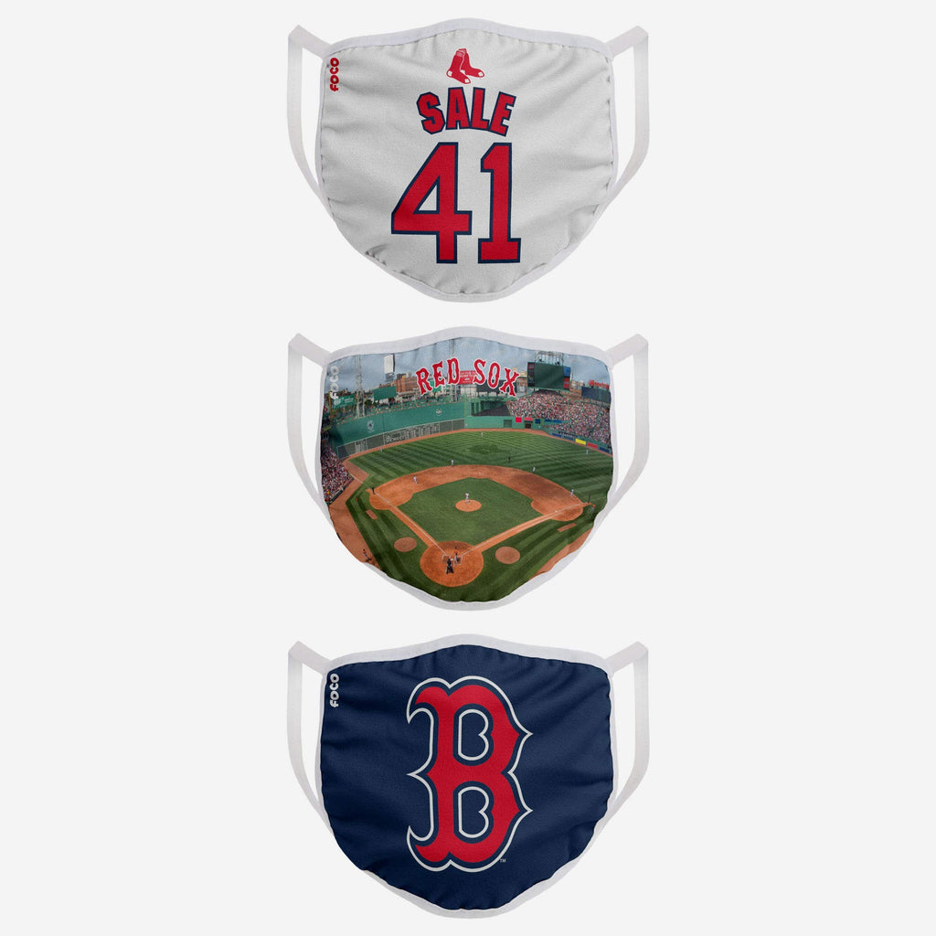 Boston Red Sox Fan Fest 3 Pack Face Cover FOCO