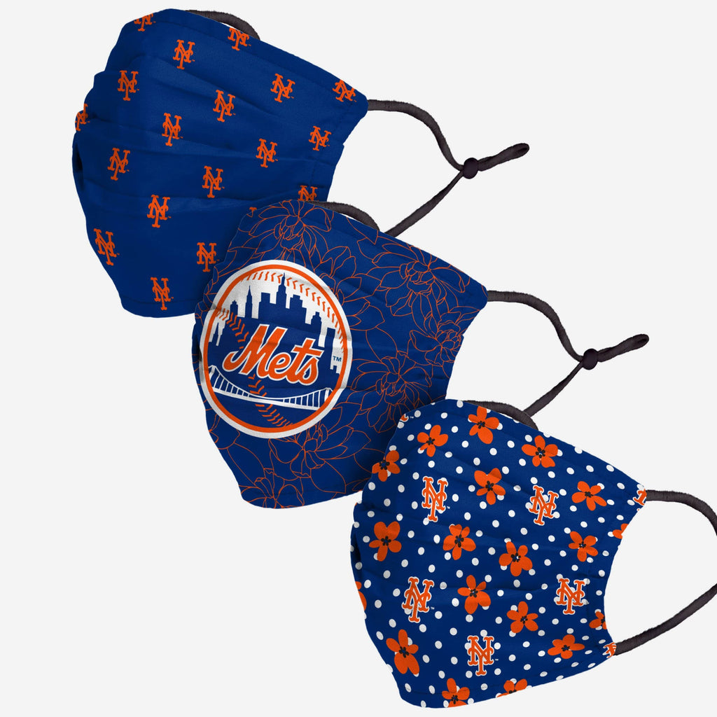 New York Mets Gameday Gardener 3 Pack Face Cover FOCO