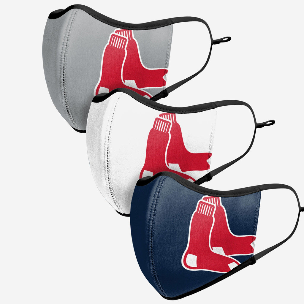 Boston Red Sox Sport 3 Pack Face Cover FOCO